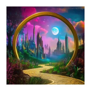 Wicked Backdrop: Emerald City Theatrical Fabric Banner - Etsy