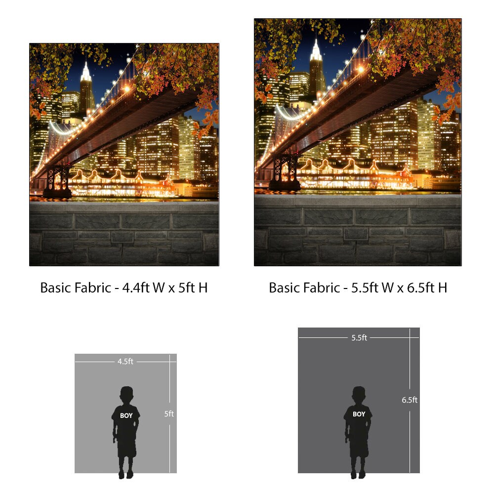 NY Fall Photo Booth Backdrop, New York Bridge, Autumn Skyline - Etsy
