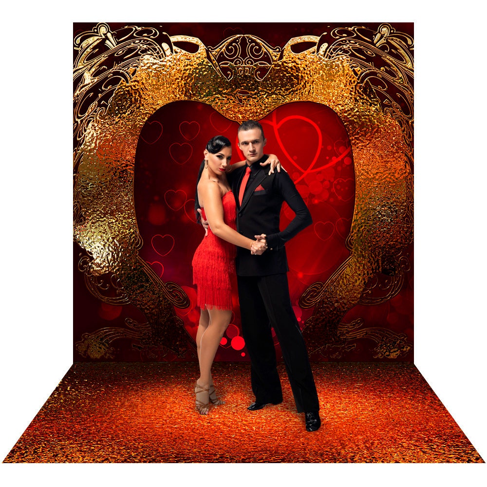 Moulin Rouge Backdrop, Golden Hearts Photo Booth Prop, Romantic Party ...
