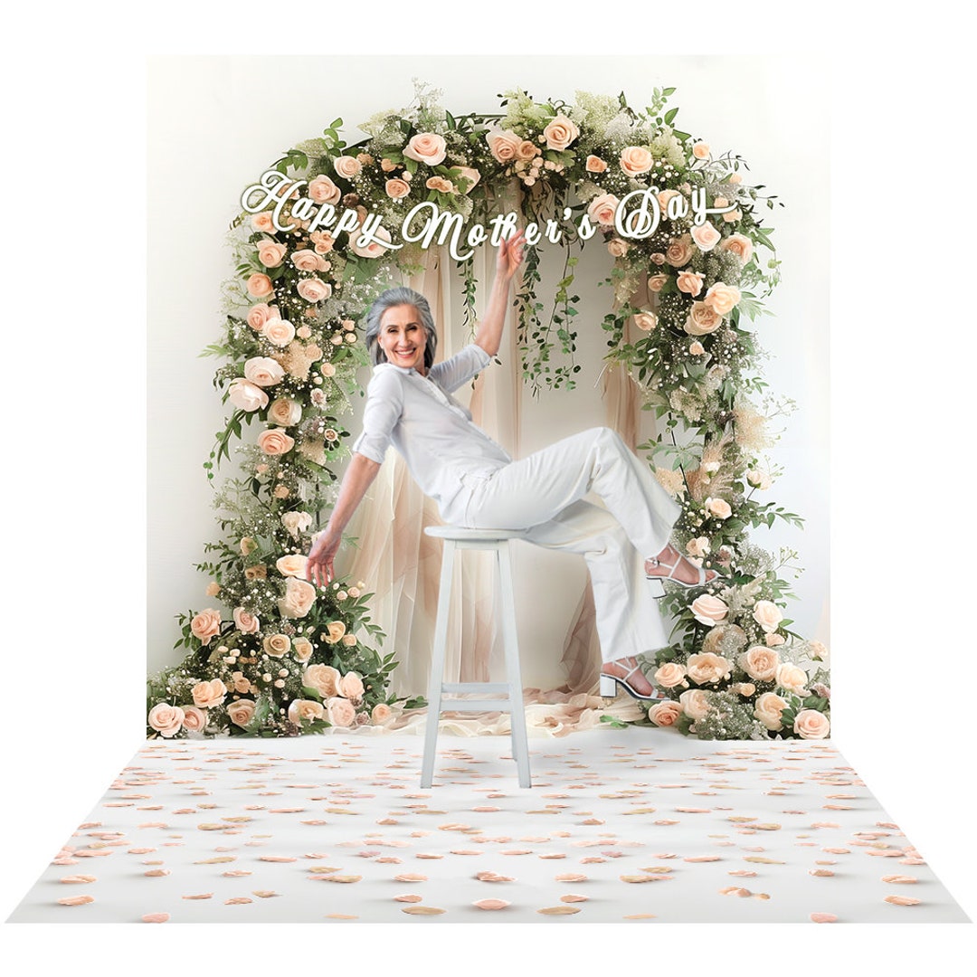 Roses Arch Backdrop, Rosas Photo Prop, Mother's Day Flower Birthday ...