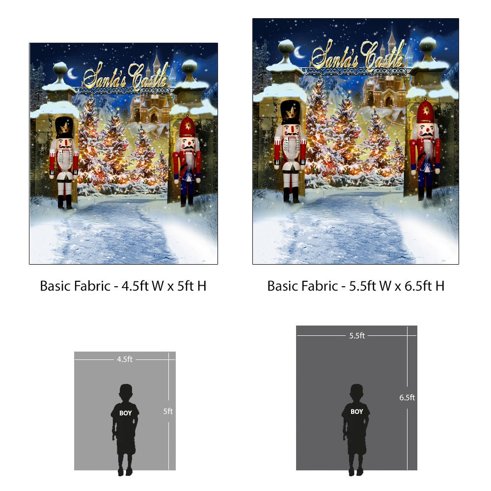 Christmas Photo Booth Prop Santa's Workshop & Castle | Etsy