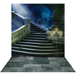 Phantom of the Opera Backdrop, Masquerade Ball Backdrop, Staircase ...