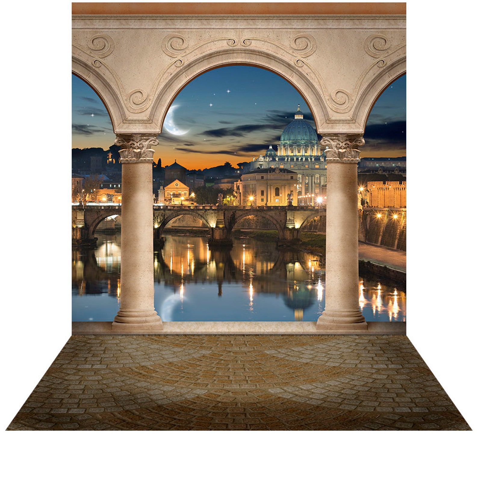 Italian Arch Photo Backdrop, Destination Fabric Background - Etsy
