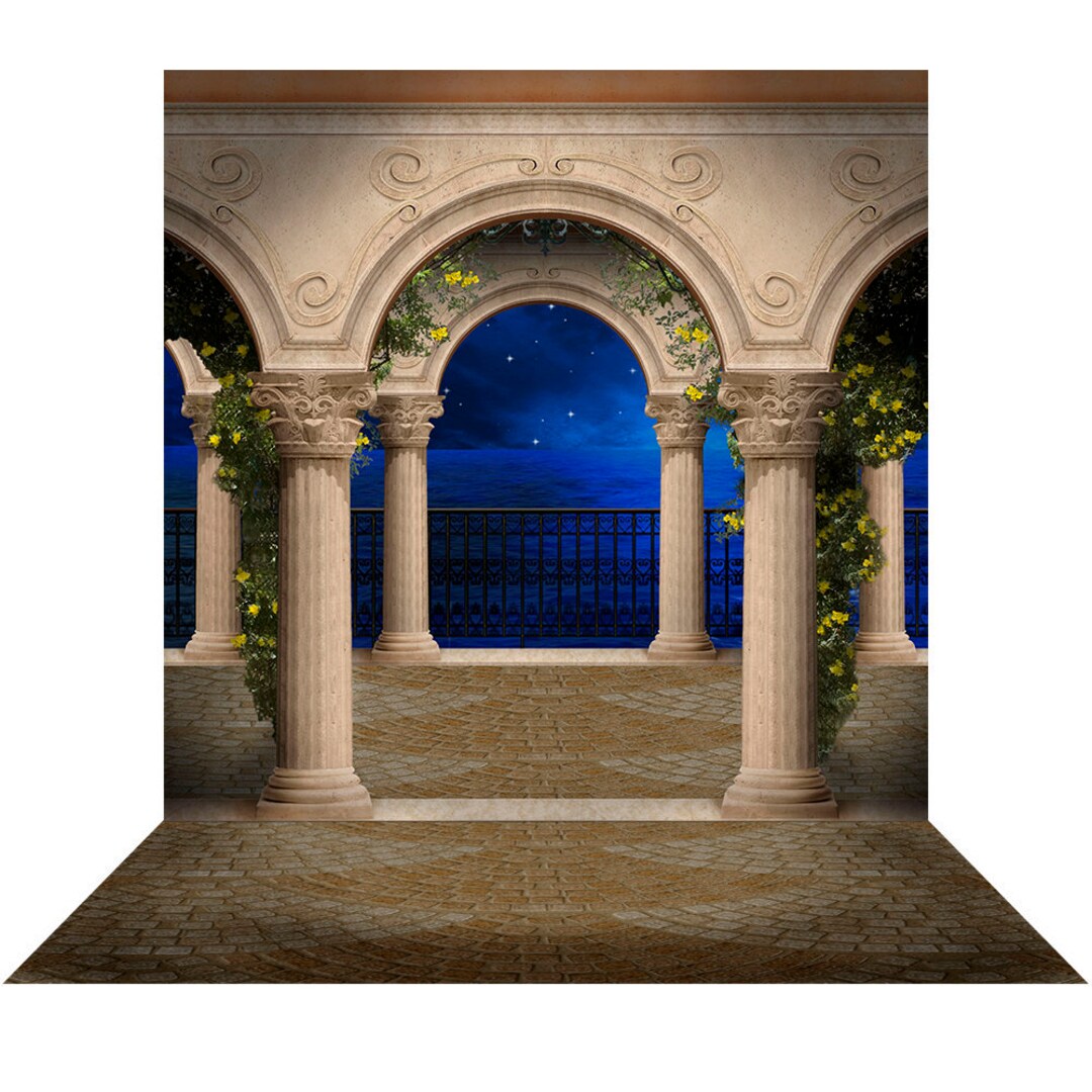 Portico Del Mar, a Romantic Mediterranean Prom Party Theme Backdrop ...