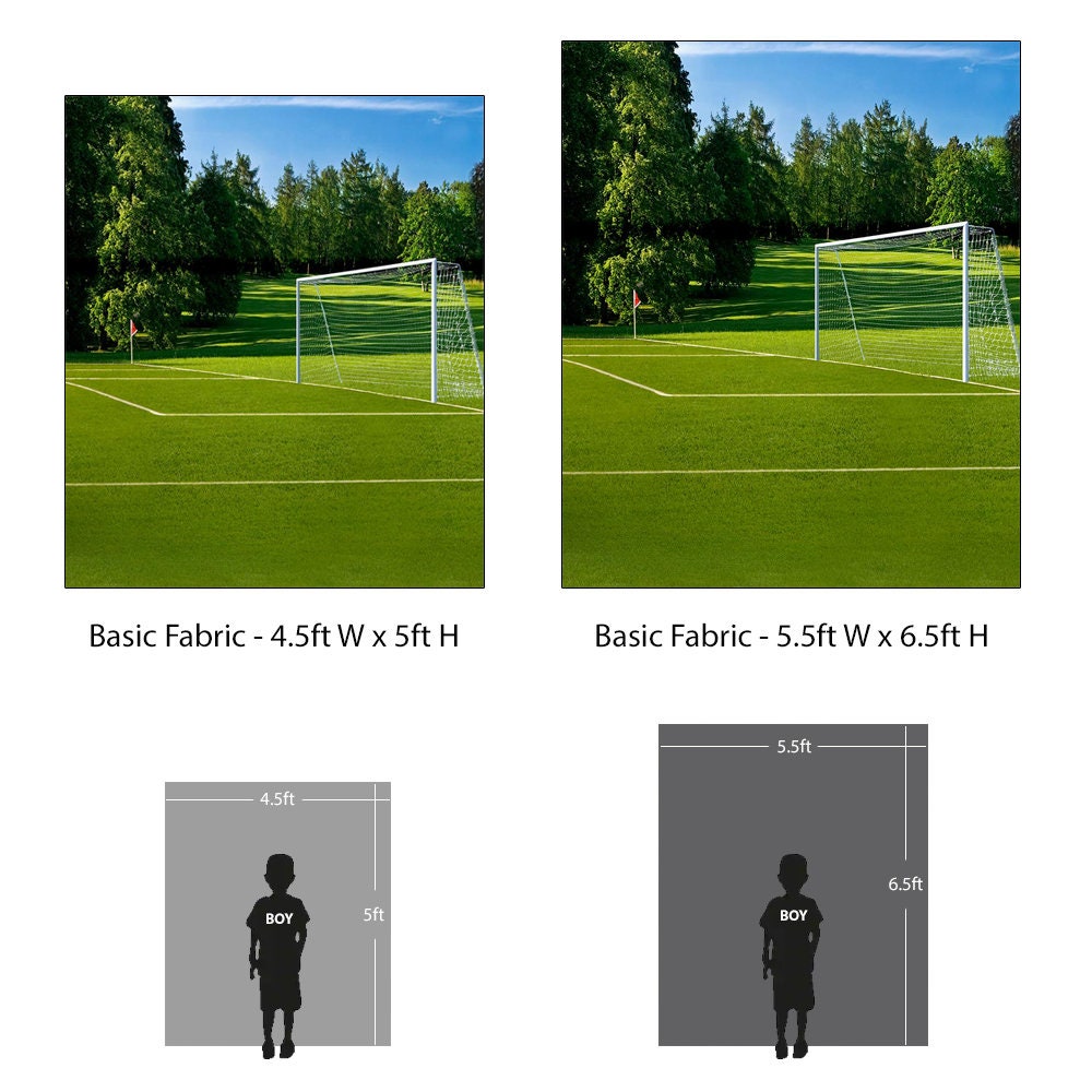Soccer Park Backdrop Football Field Backdrop Goal Post - Etsy