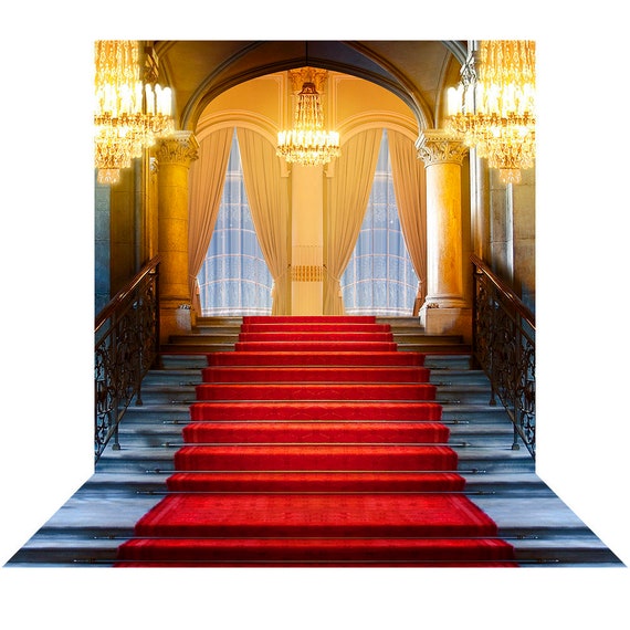 Grand Staircase Photo Backdrop Red Carpet Party Decor - Etsy