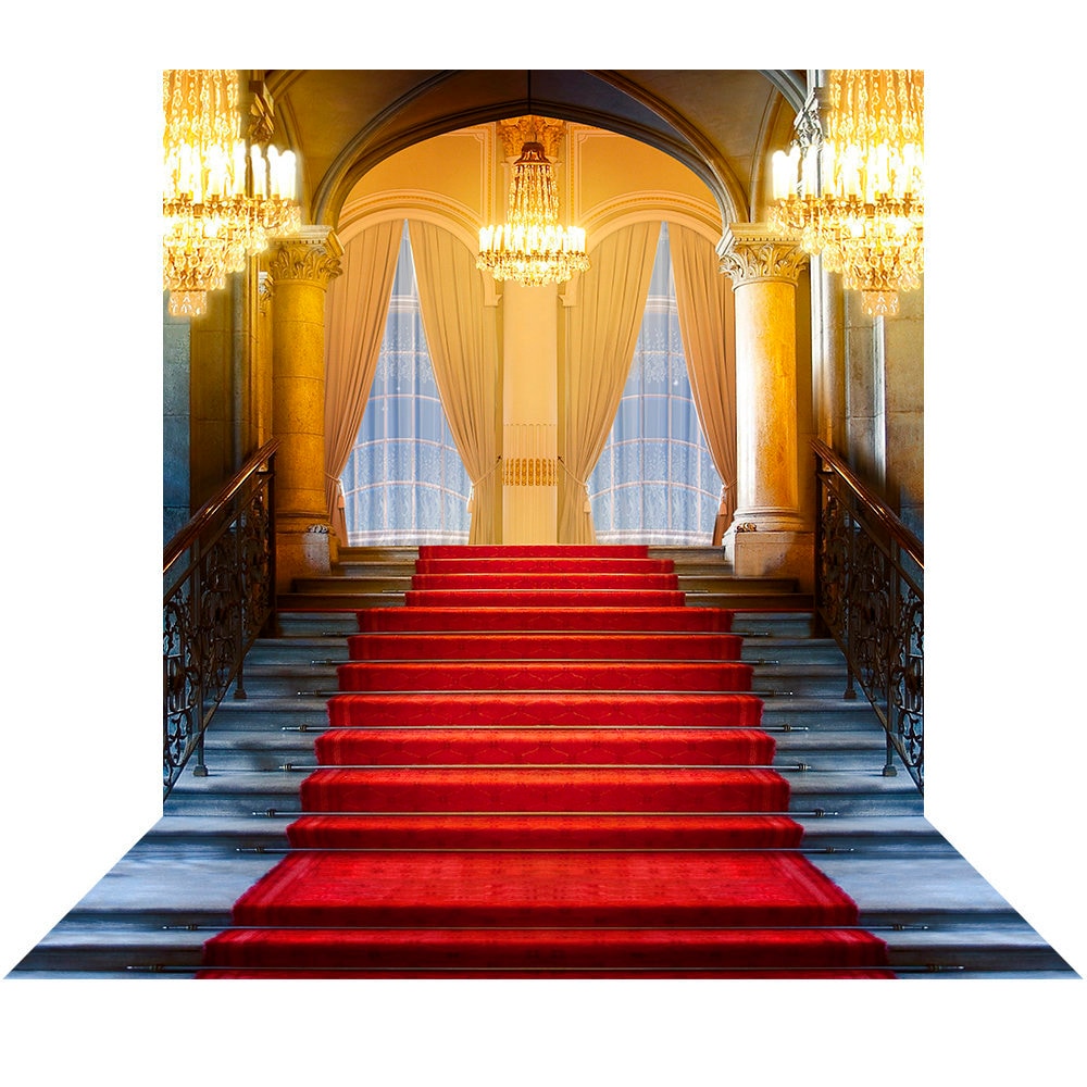 Grand Staircase Photo Backdrop Red Carpet Party Decor Prom - Etsy