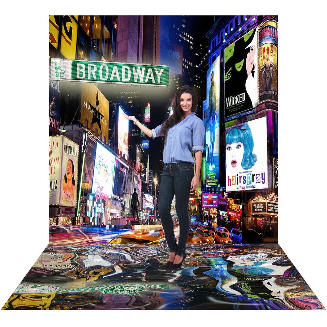 Broadway Theater Backdrop, Times Square, Vaudeville Party Banner - Etsy
