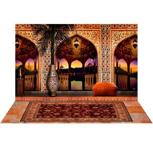Arabian Aladdin & Jasmine Prom Dress Party Decorations Photo Booth Prop ...