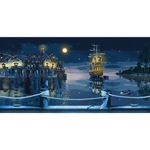 Peter Pan Backdrop, Neverland Birthday Party Photo Backdrop, Captain ...