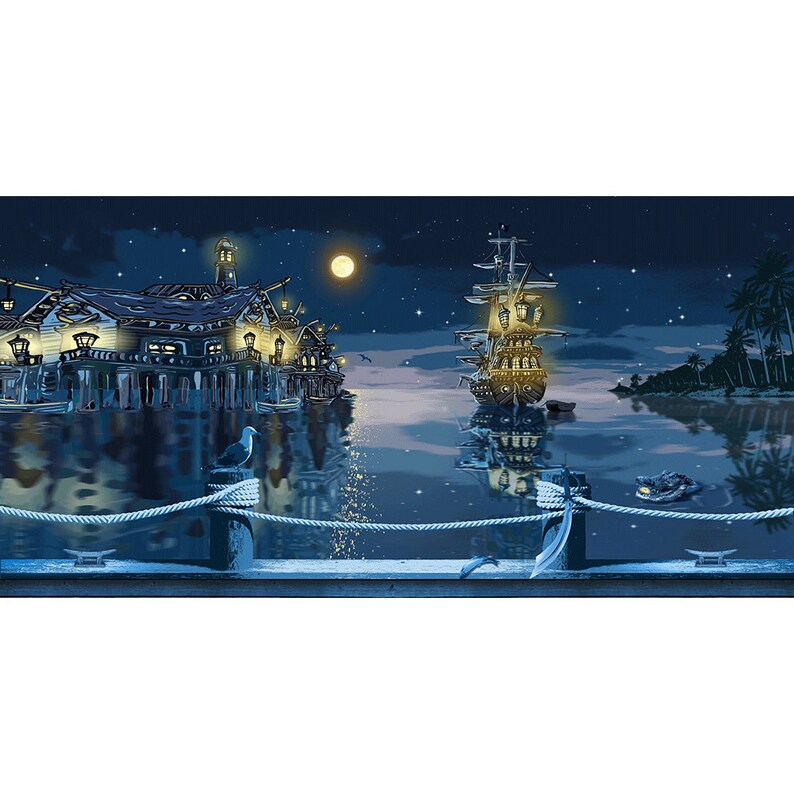 Peter Pan Backdrop Neverland Birthday Party Photo Backdrop - Etsy