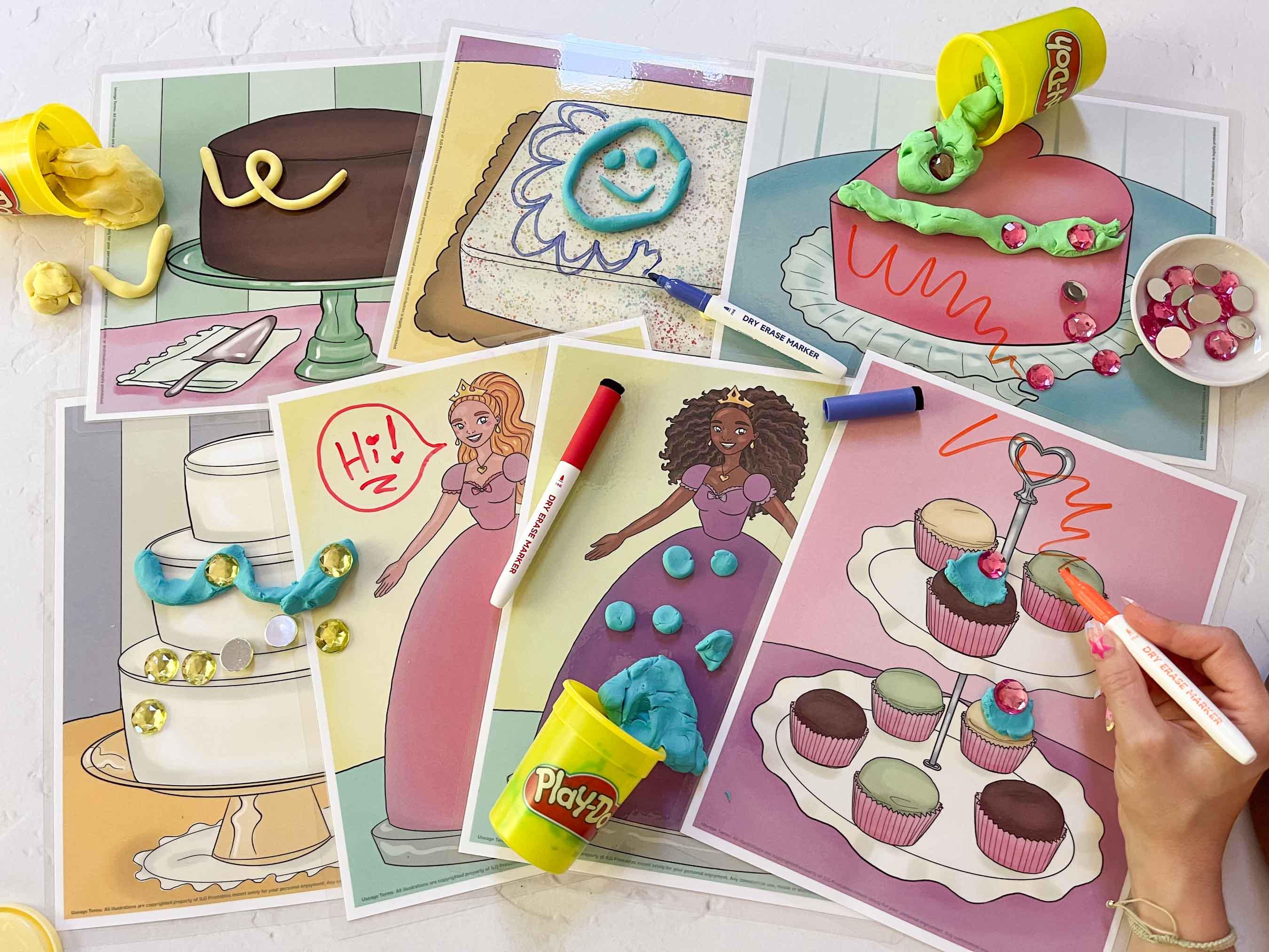 CAKES PLAYDOUGH MATS Play Dough Play Doh Playdoh Printable Activities ...