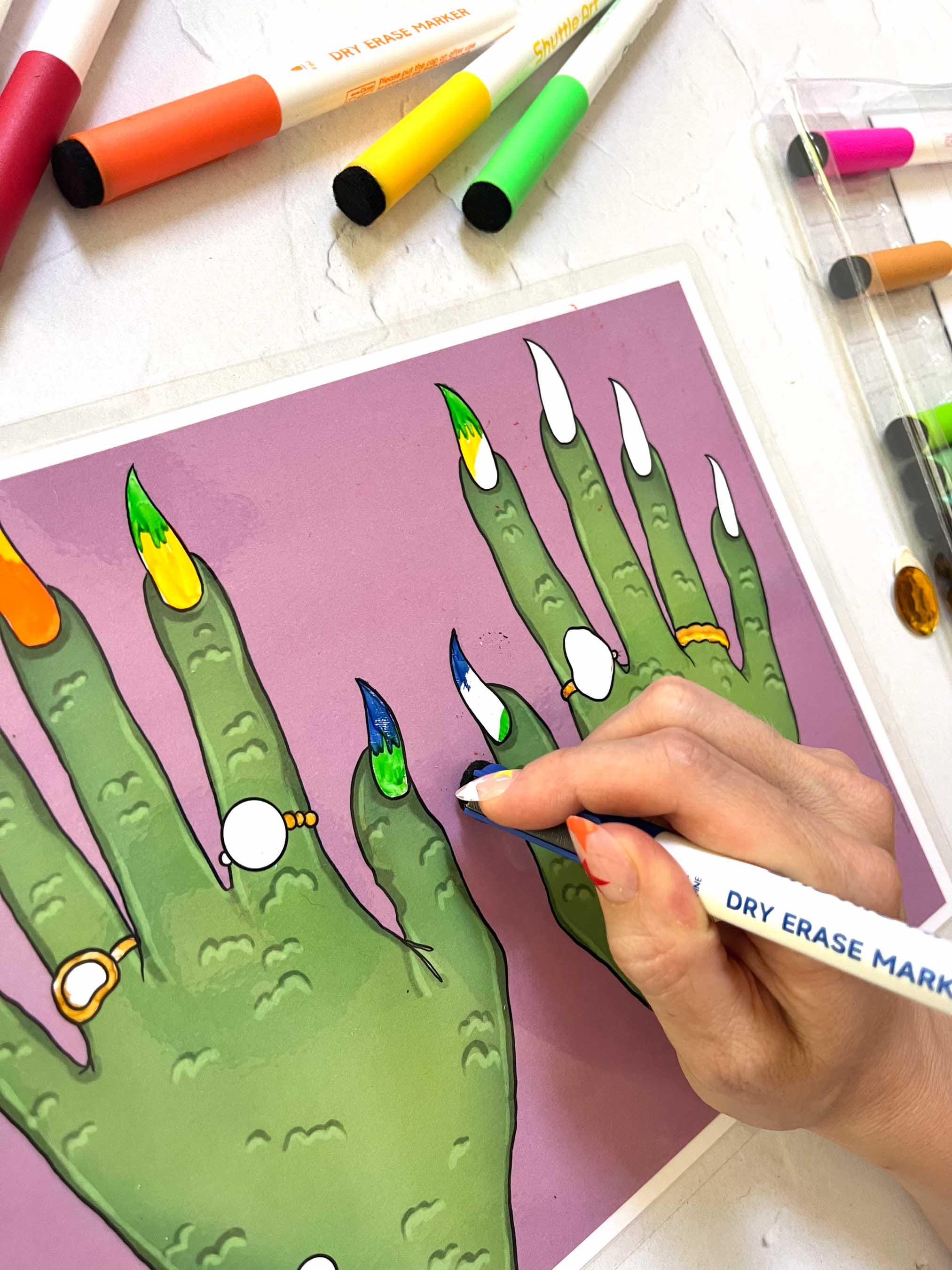 NAILS PLAYDOUGH MATS Play Dough Playdoh Printable Fidget Activity ...