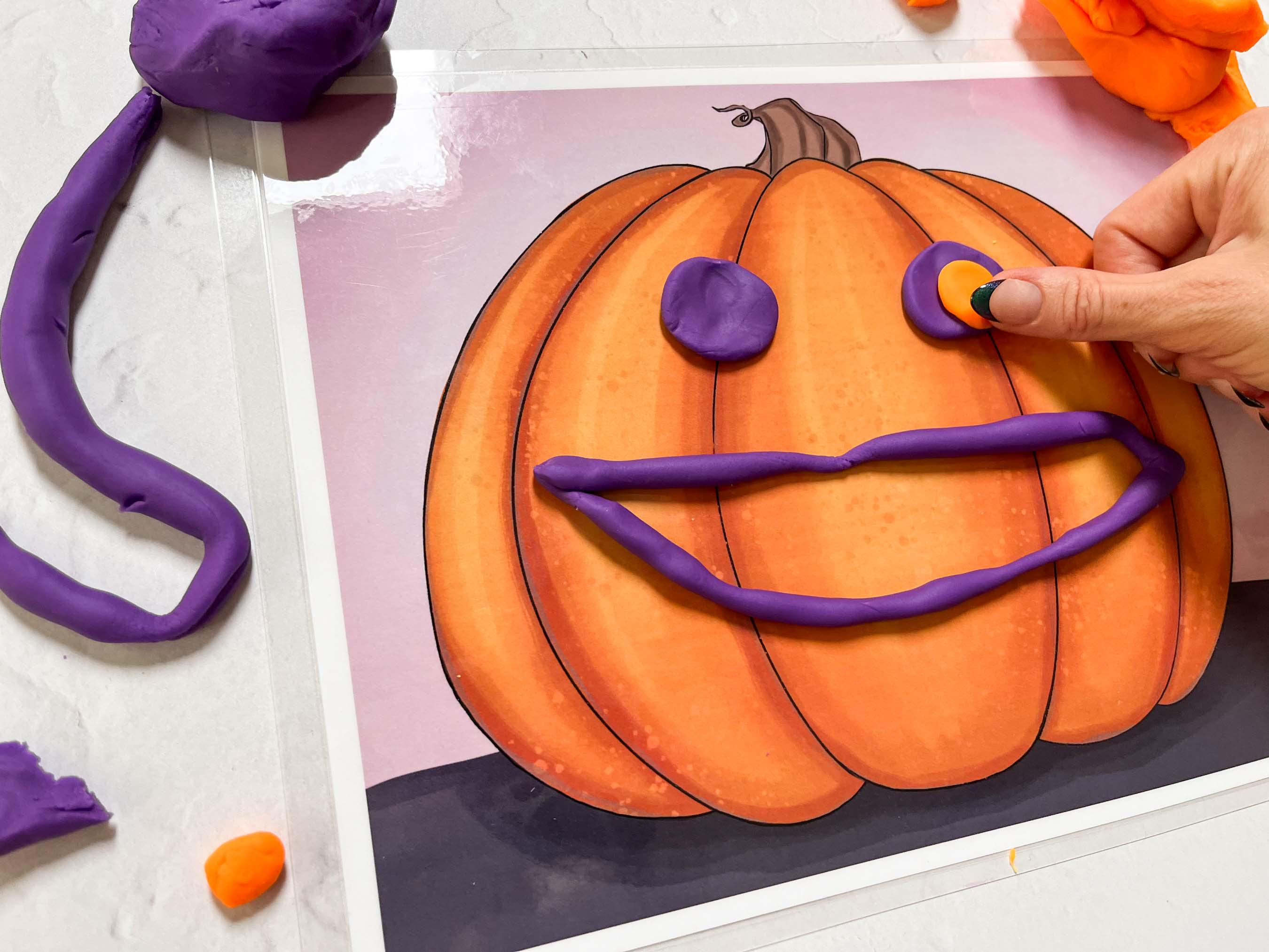 Pumpkin Playdough Mats, Fall Activity Printable (digital Download) - Etsy