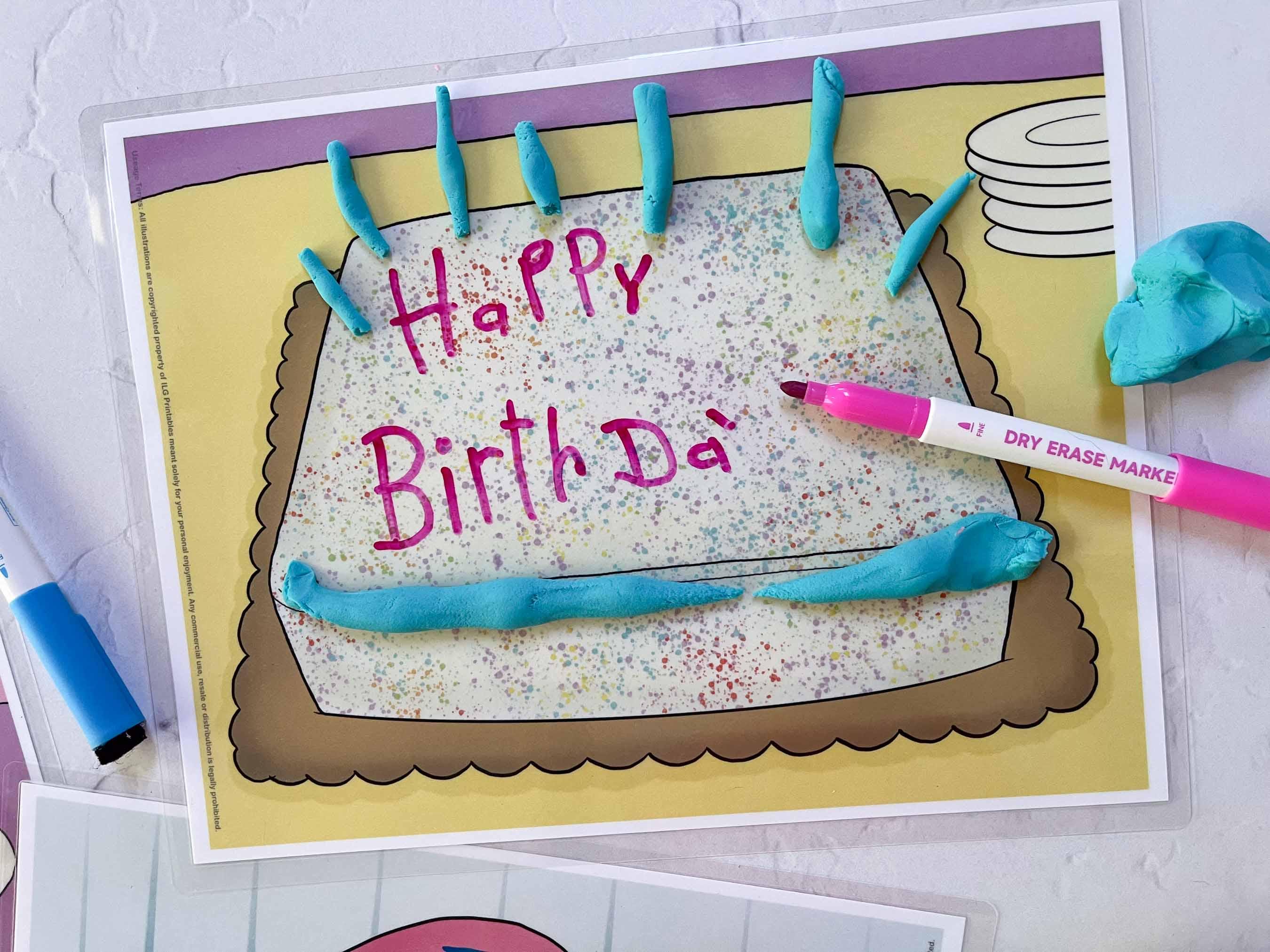 CAKES PLAYDOUGH MATS Play Dough Play Doh Playdoh Printable Activities ...