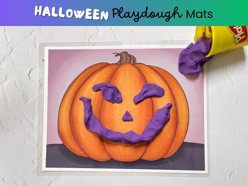 HALLOWEEN PLAYDOUGH MATS Play Dough Play Doh Playdoh Printable ...