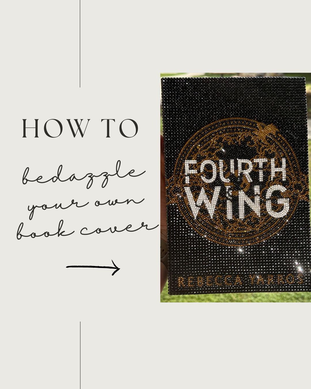 Bedazzled Book Cover Tutorial | DIY Rhinestone Book Craft (PDF) - Etsy
