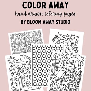 Printable Summer Coloring Pages / Kids Coloring / Coloring Book - Etsy