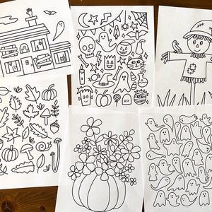 Printable Halloween Coloring Activity Pages / Kids Coloring / Digital ...