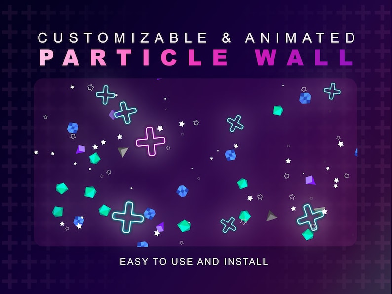Animated Particle Wall | Upload Your Own Images! | Customizable | up to ...
