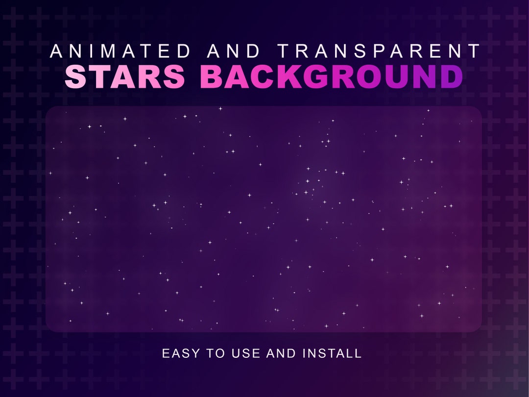 Animated Stars Stream/video Decoration | Moving Glitter Particles ...