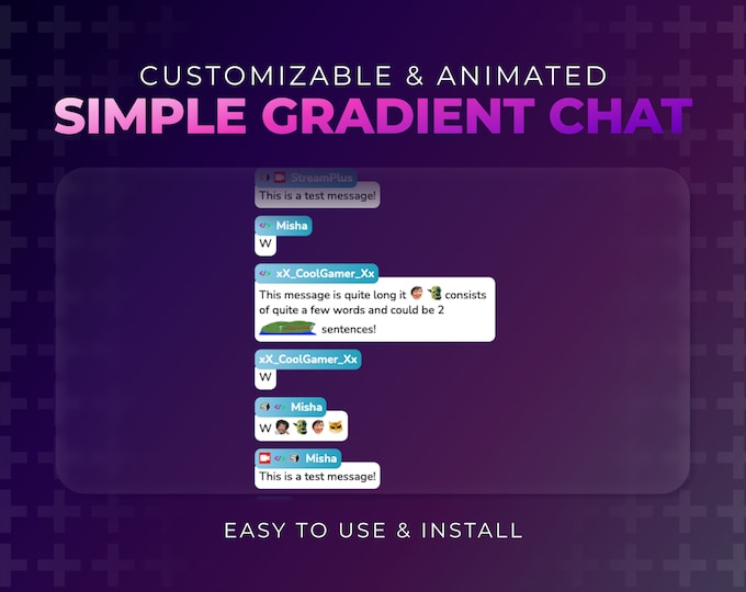 Simple Gradient Chat Perfect Minimal Design Smooth Animated Highly ...