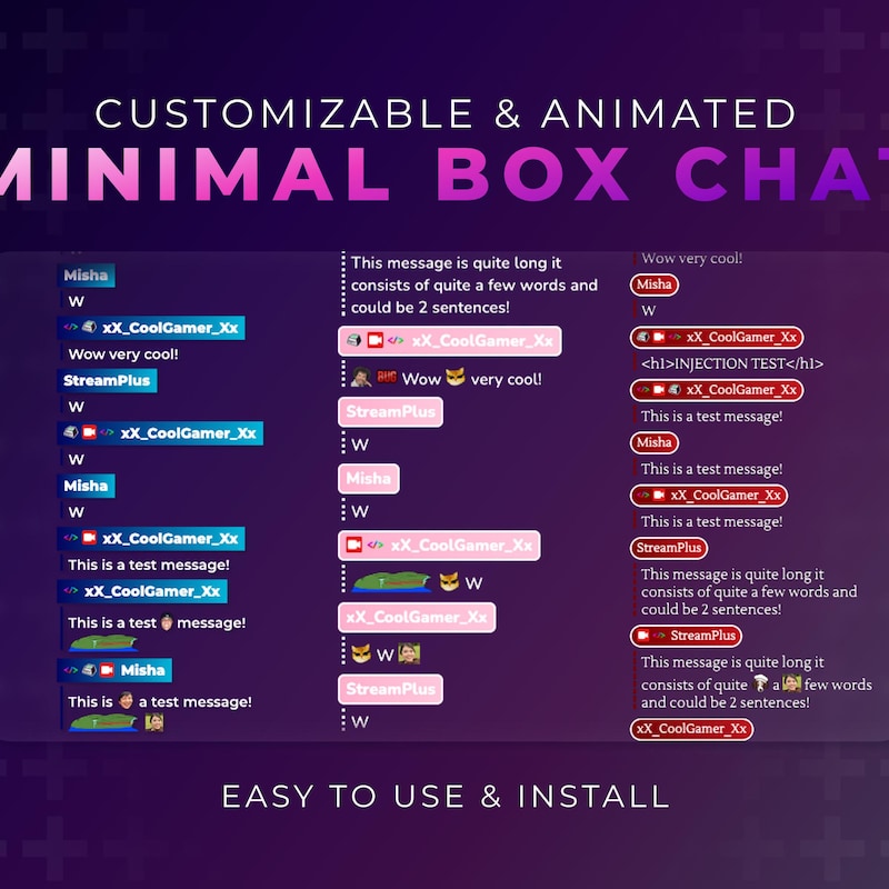 Chat Box Streamelements - Etsy