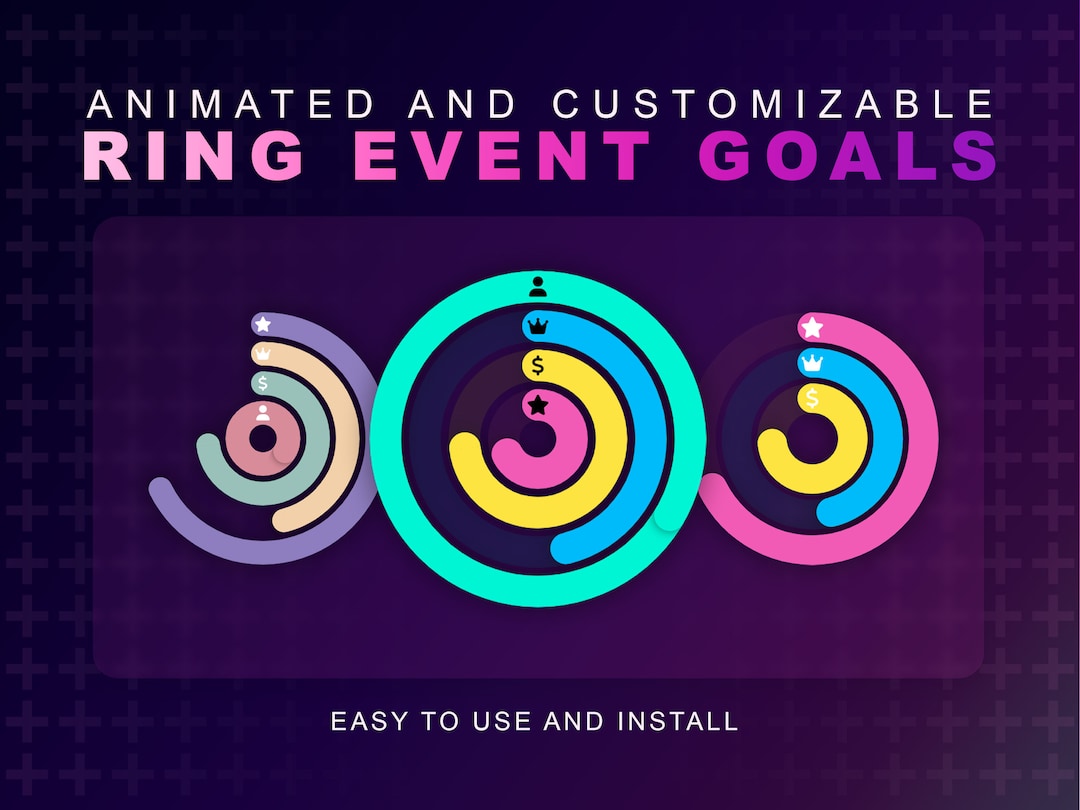 Animated Ring Event Goals | Fully Animated and Customizable | Great for ...