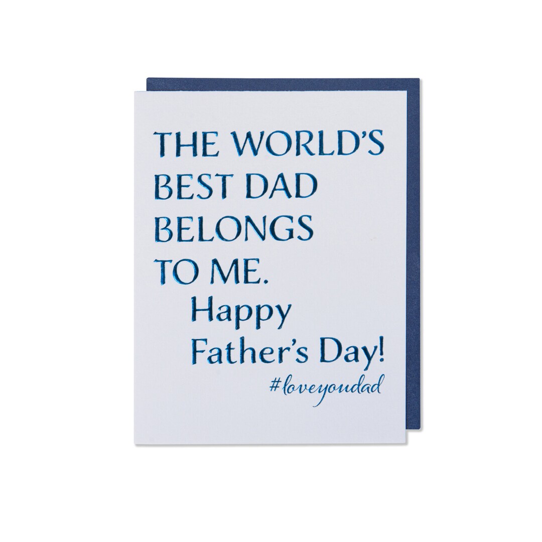 The Best Dad Card Fathers Day Gift From Daughter Happy - Etsy