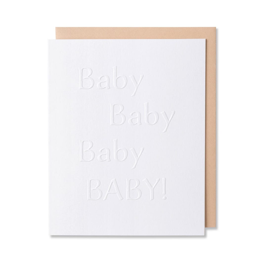 Yay Baby! Elegant Congratulations Card for Baby Shower and New Moms ...