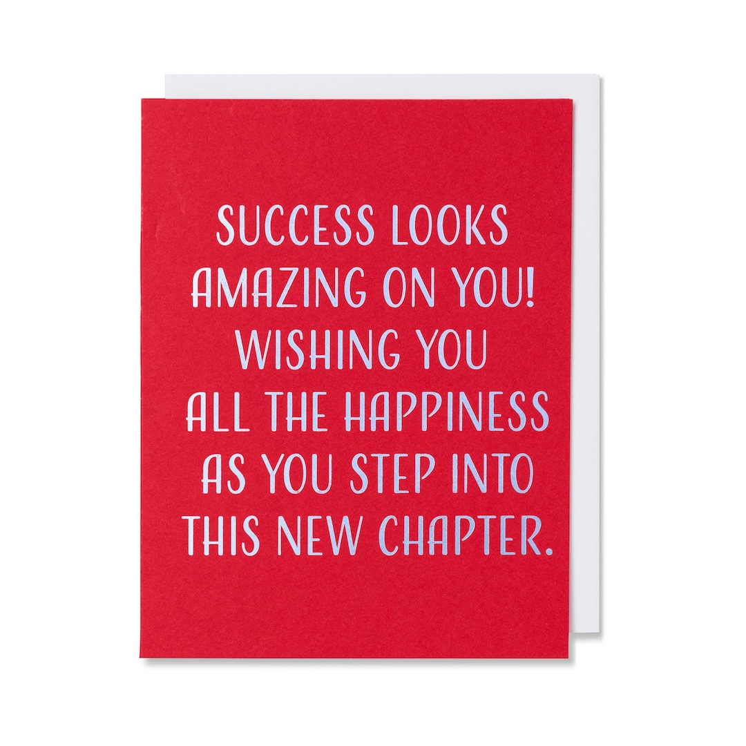 Inspirational Congratulations Card for Graduation, Job Promotion ...