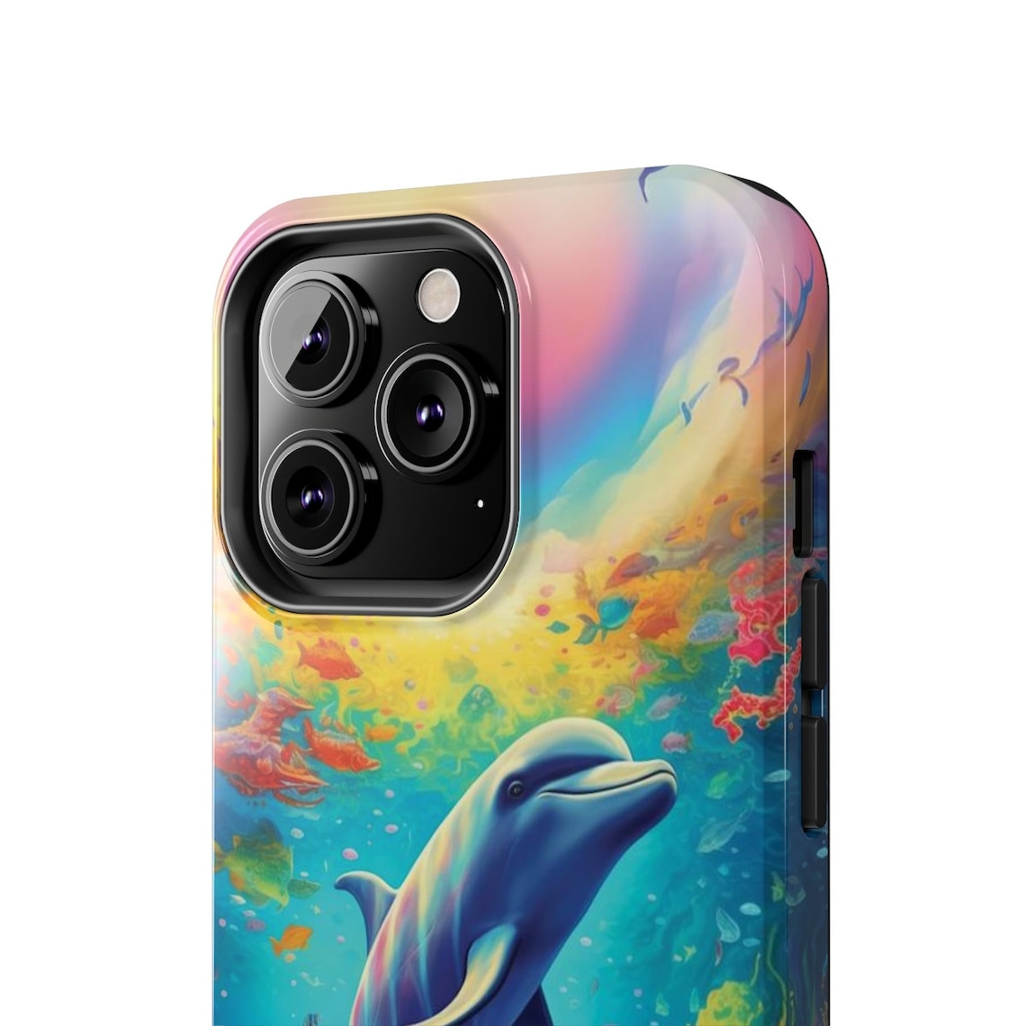 Rainbow Dolphin Y2K Aesthetic iPhone Case Tough Phone Cases - Etsy