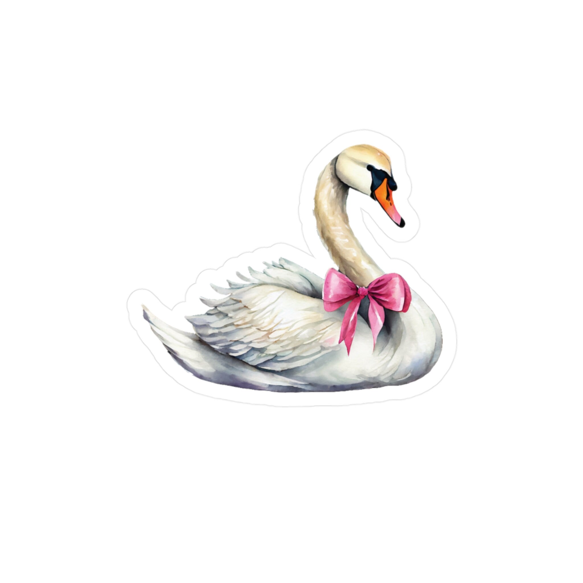 Coquette Swan Sticker - Large - Vinyl Decal - Etsy Australia