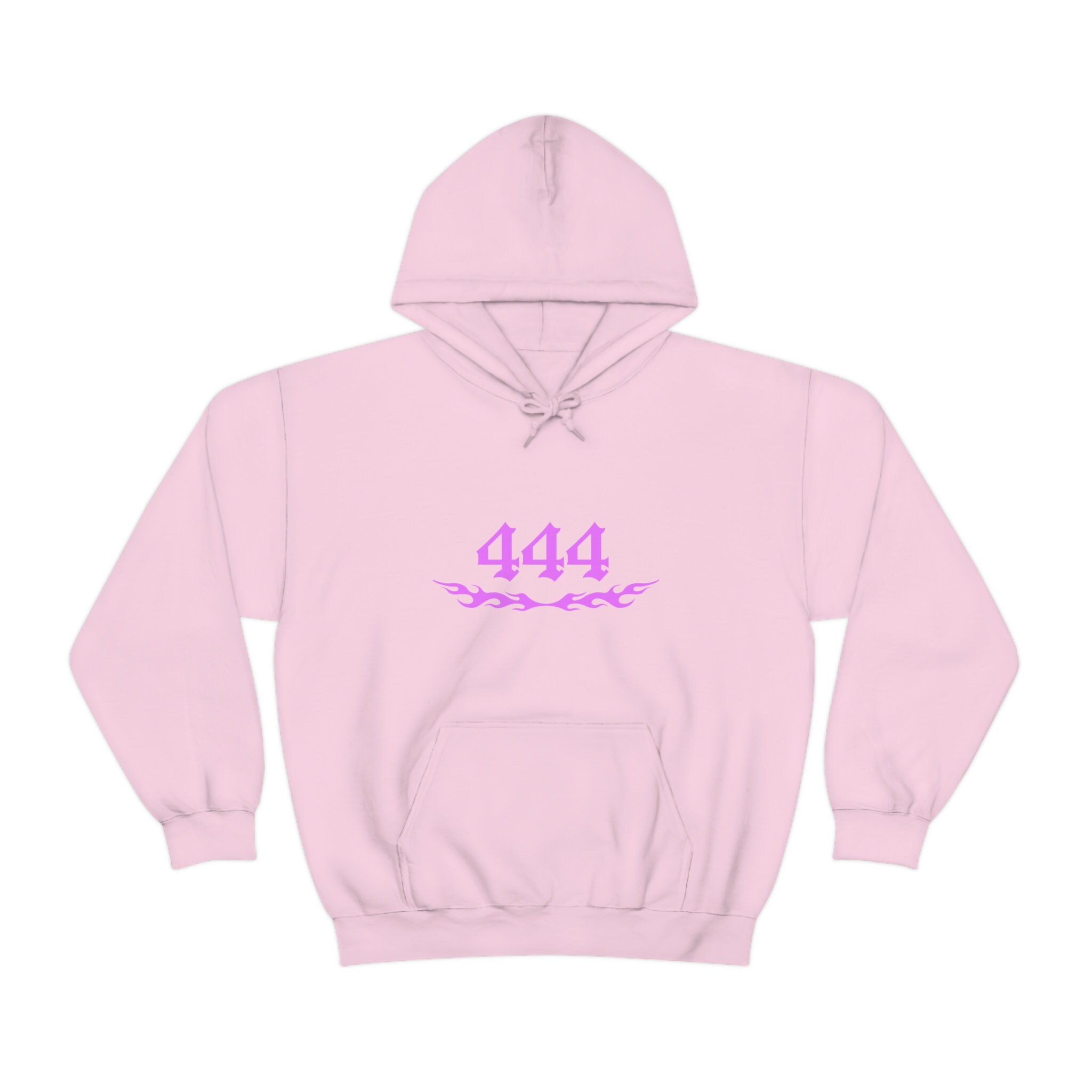 444 Angel Number - Y2K Hoodie - Pink - Etsy