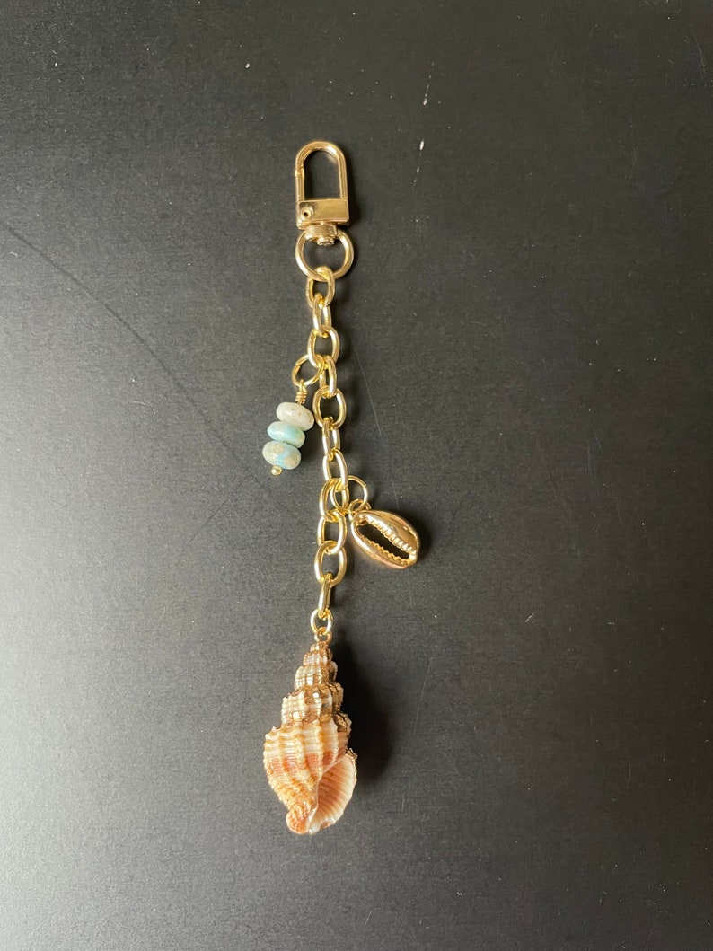 Larimar Ocean Aesthetic Bag Charm Keychain - Etsy