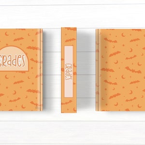 Editable Pastel Halloween Binder Covers and Spines - Canva Template - 8 ...