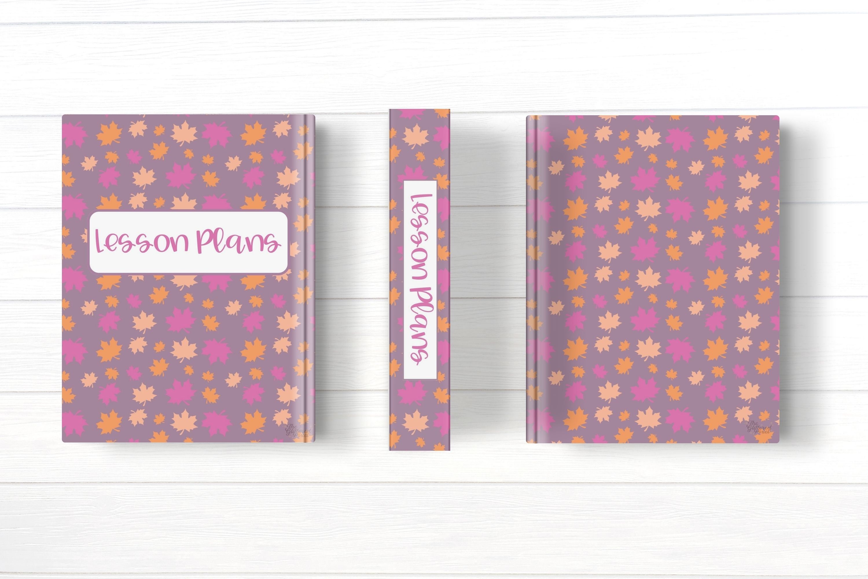 Editable Vibrant Fall Binder Covers and Spines - Canva Template - 8 ...