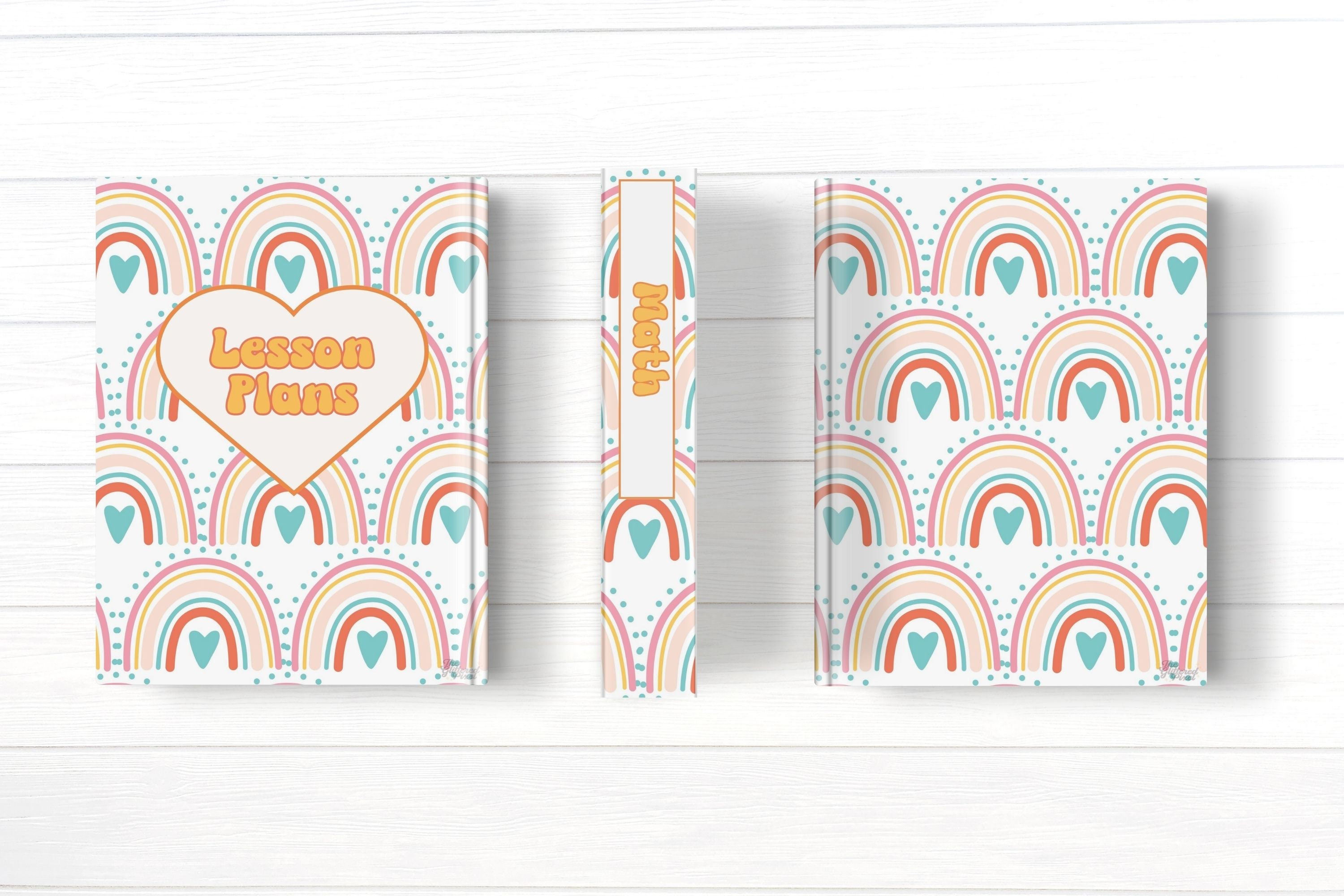 Editable Retro Groove Binder Covers and Spines - Canva Template - 8 ...