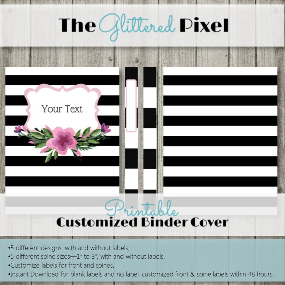 Printable Binder Covers - Purple Watercolor Collection - Plaid ...