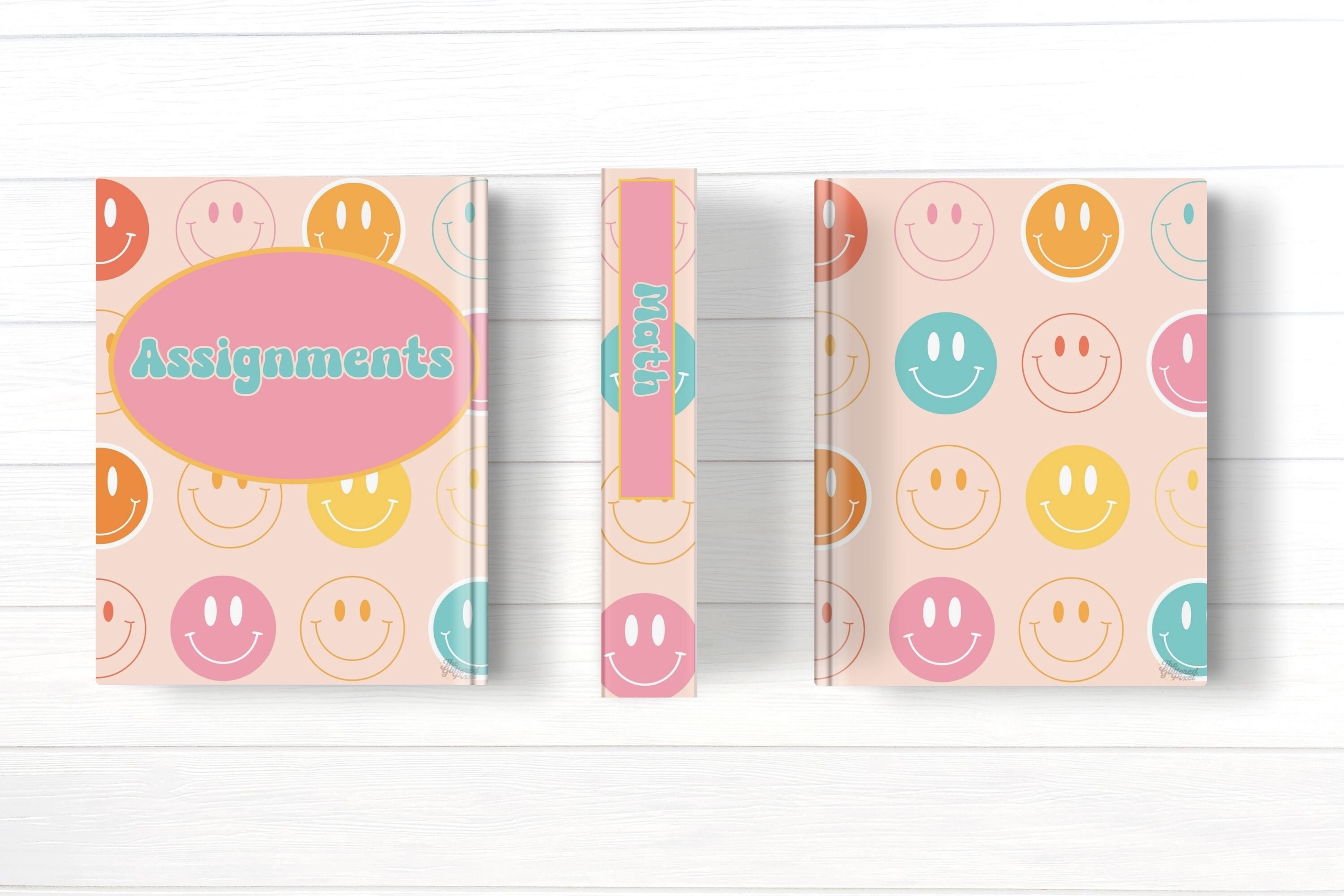 Editable Retro Groove Binder Covers and Spines - Canva Template - 8 ...