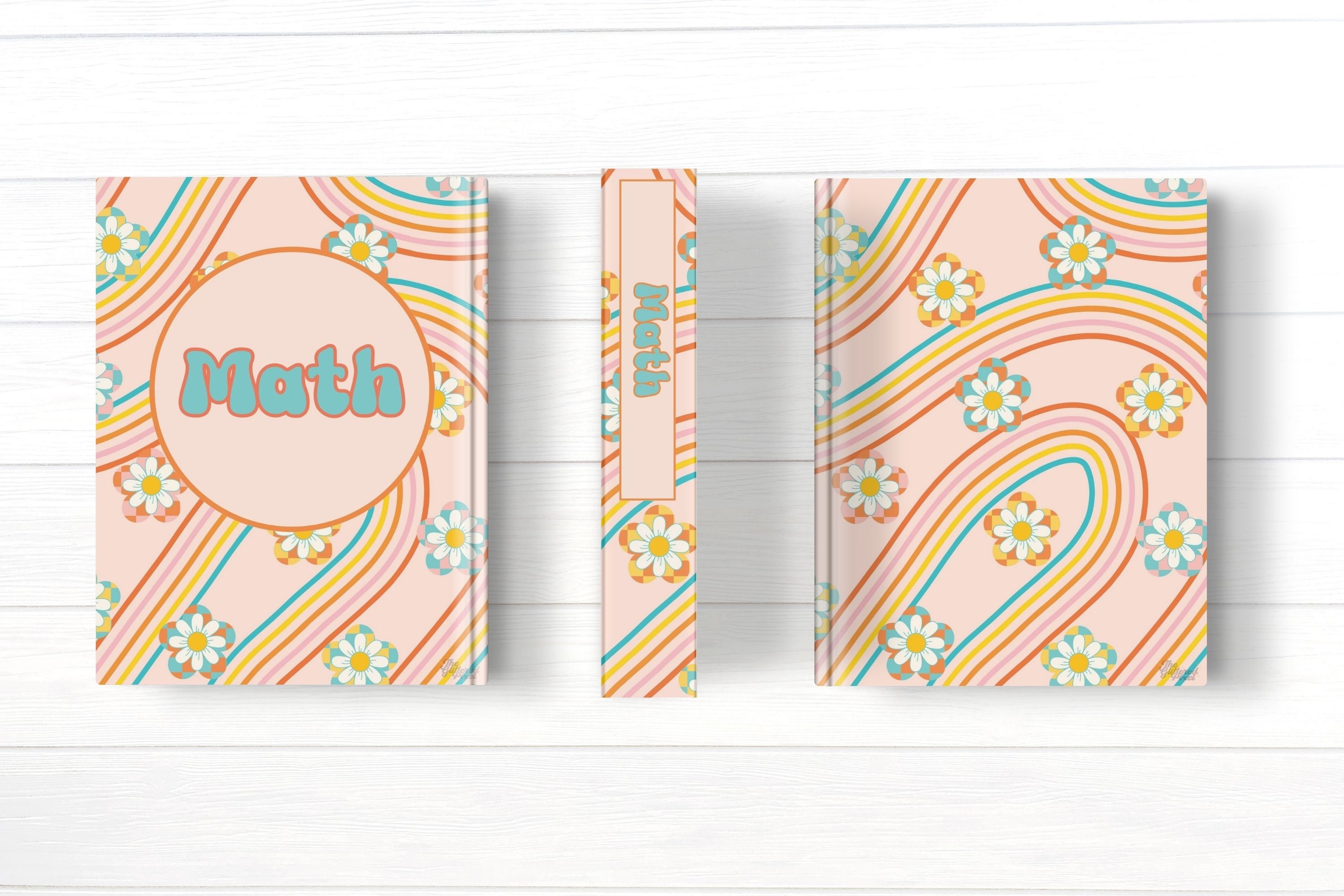 Editable Retro Groove Binder Covers and Spines - Canva Template - 8 ...