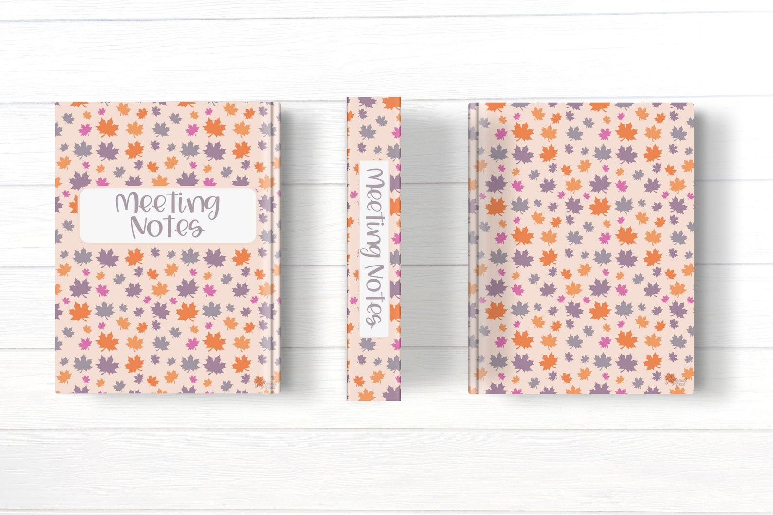 Editable Vibrant Fall Binder Covers and Spines - Canva Template - 8 ...