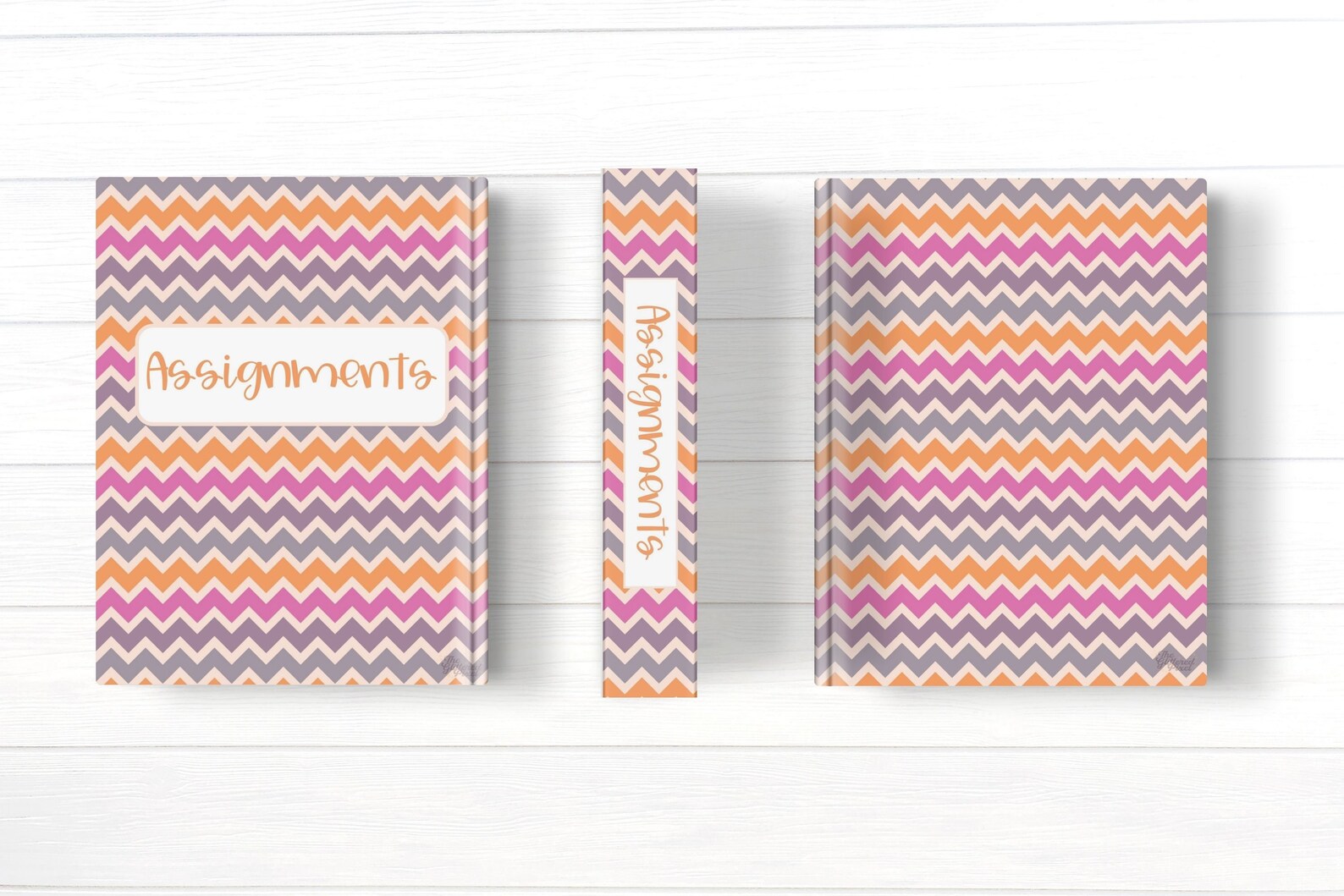 Editable Vibrant Fall Binder Covers and Spines - Canva Template - 8 ...