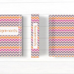 Editable Vibrant Fall Binder Covers and Spines - Canva Template - 8 ...