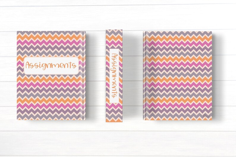 Editable Vibrant Fall Binder Covers and Spines - Canva Template - 8 ...