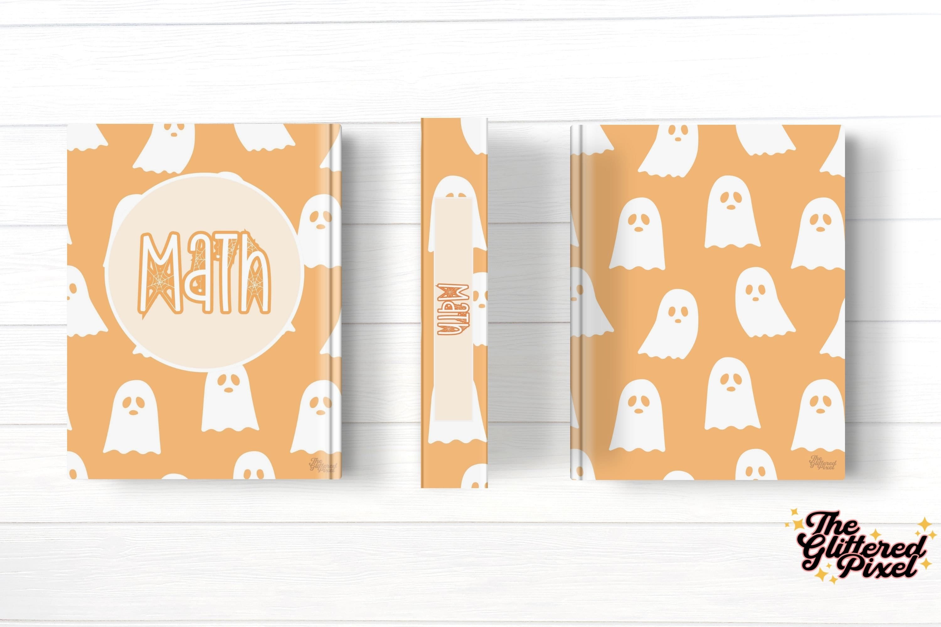Editable Pastel Halloween Binder Covers and Spines - Canva Template - 8 ...