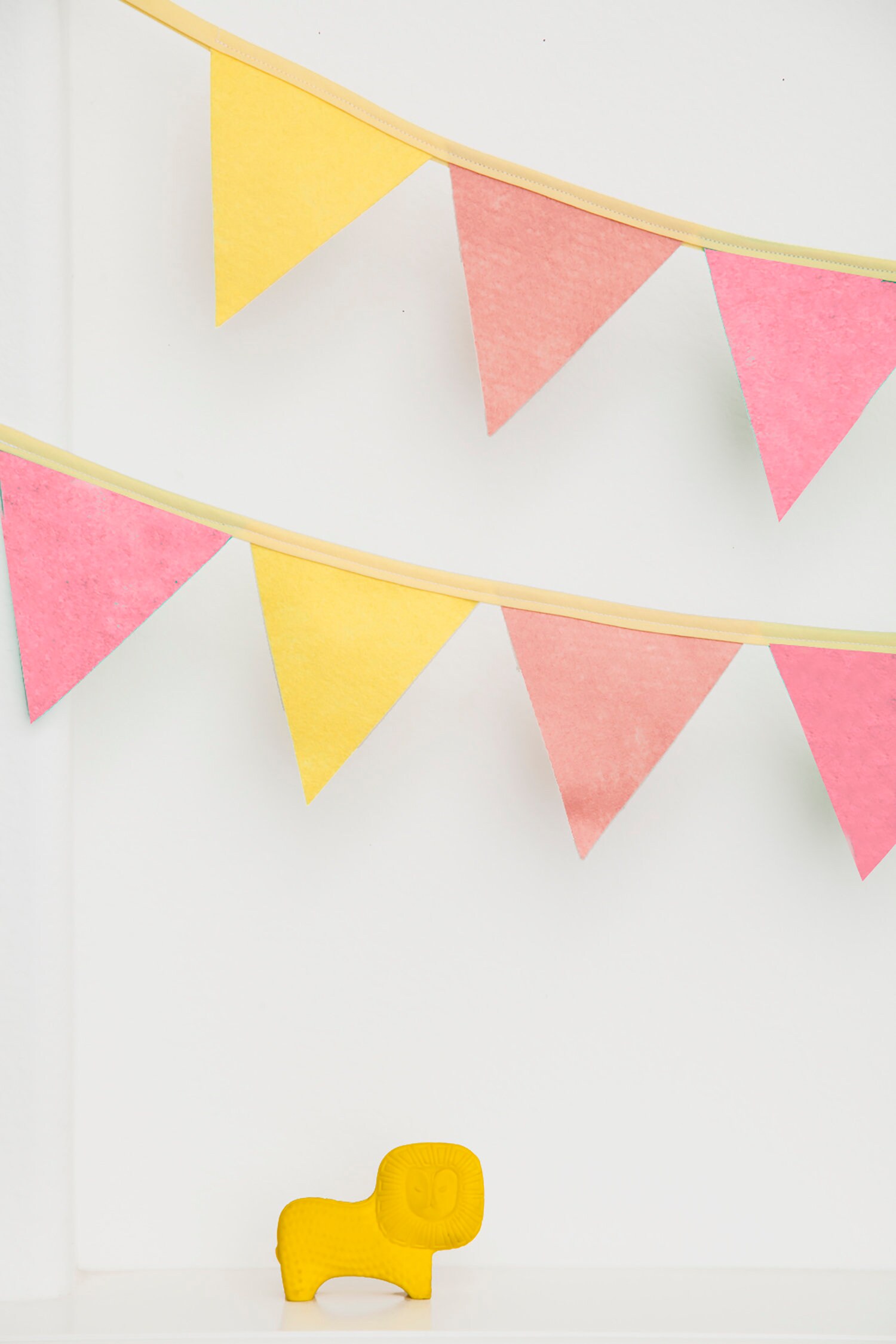 Custom Felt Banner Flags Triangle Fabric Bunting Pastel - Etsy