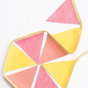 Custom Felt Banner Flags Triangle Fabric Bunting Pastel - Etsy