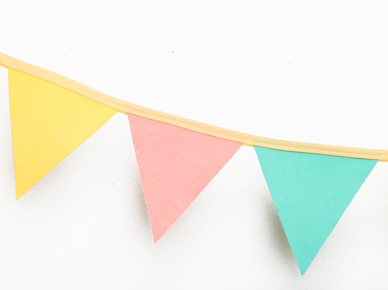Custom Felt Banner Flags Triangle Fabric Bunting Pastel - Etsy
