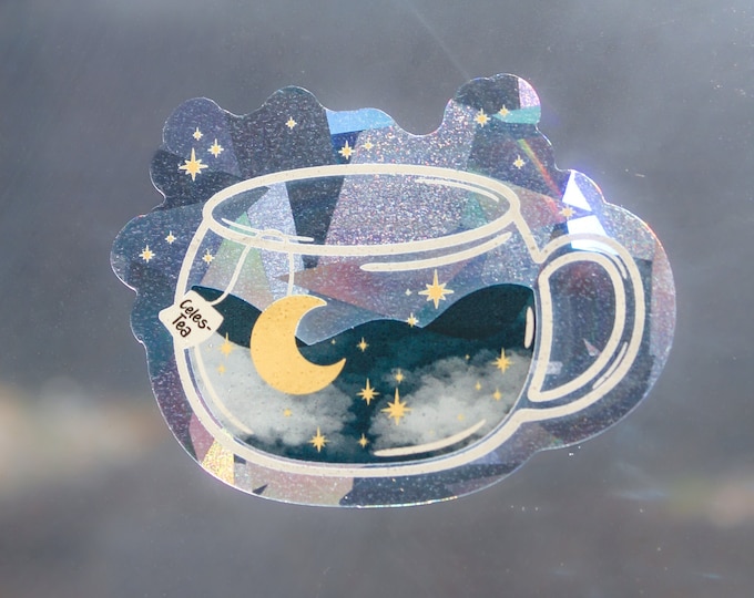 Celestial Tea Suncatcher Window Sticker Celes-tea-l Rainbow Maker Decal ...